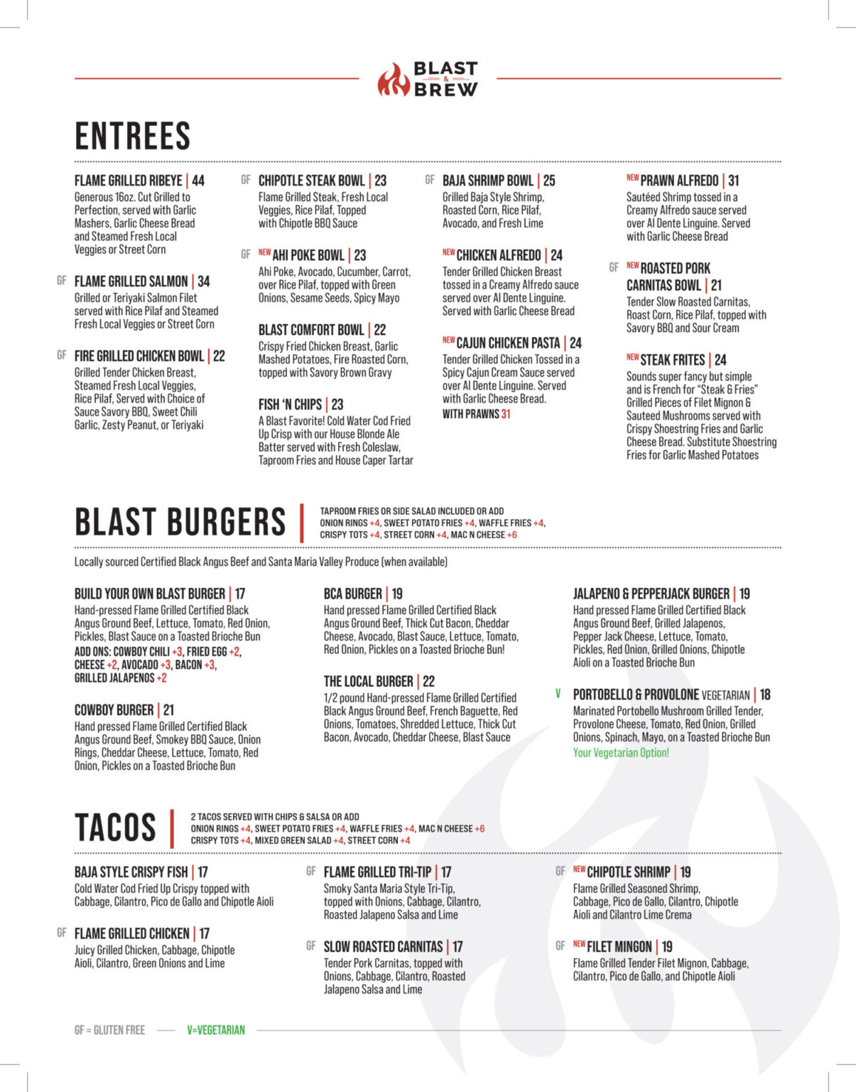 The Food | Blast & Brew - Atascadero